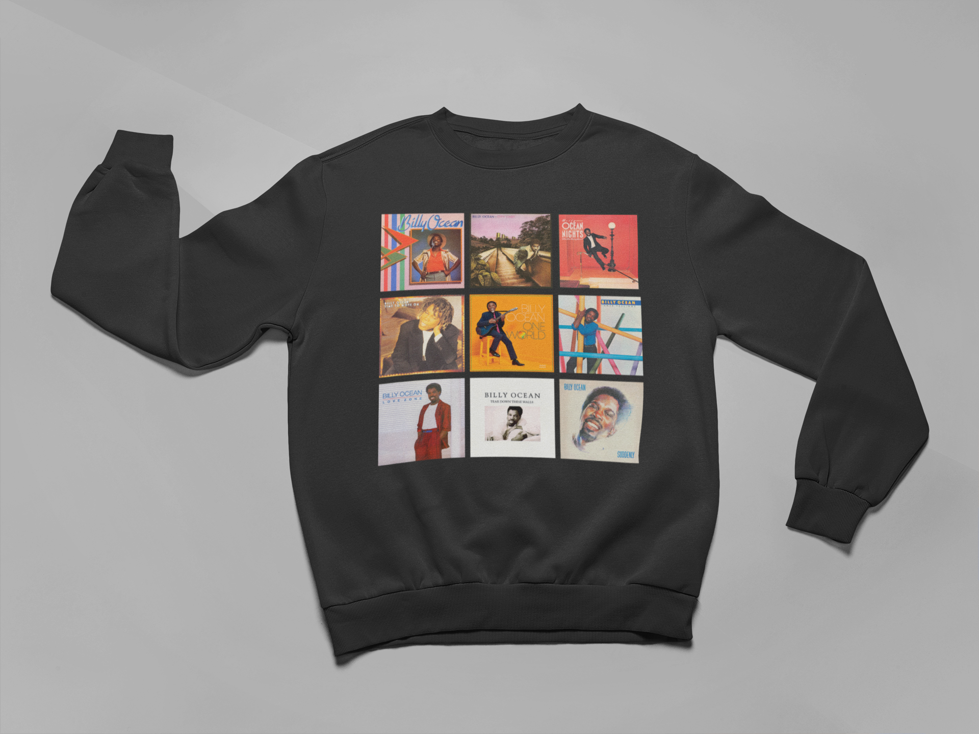 ALBUM COLLAGE - SWEATSHIRT FRONT PRINT ONLY – BillyOcean